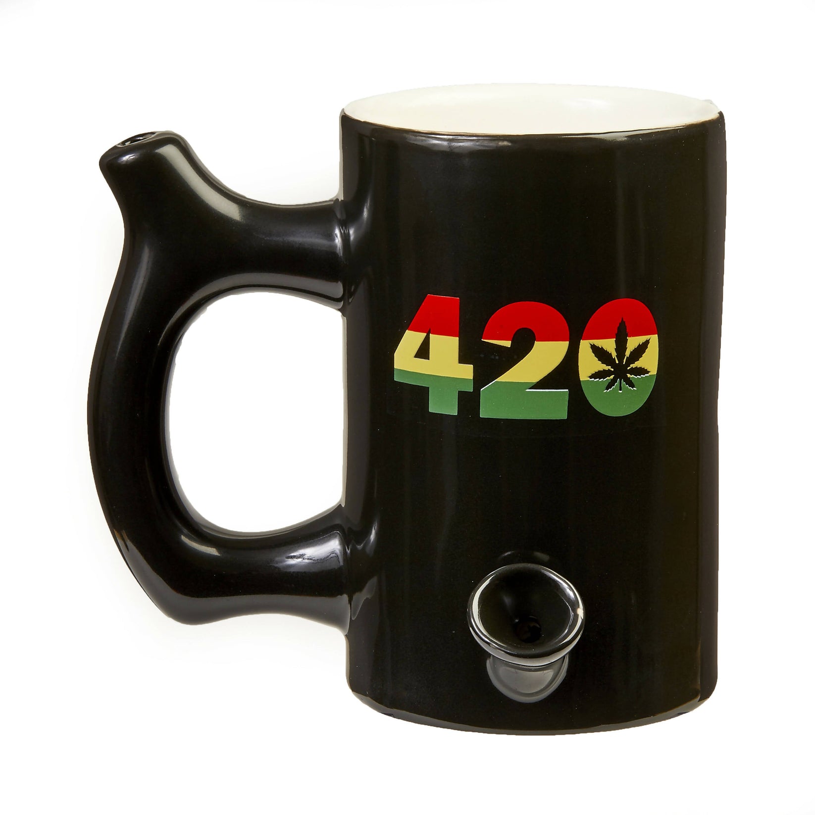 420 Mug - Black Mug with Rasta Colors – Bestbongz